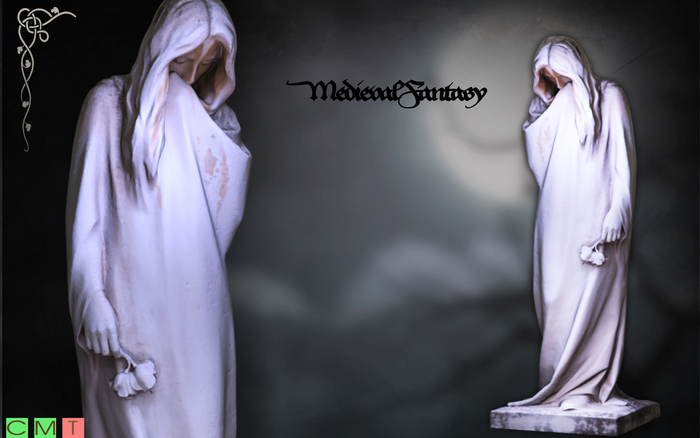 Second Life Marketplace - [MF] Cemetery Crying Widow Statue (boxed)